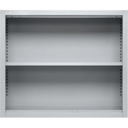 Sch&auml;fer Shop Sch&auml;fer Shop Select Aufsatzregal MS, 2 OH, B 950 x T 400 x H 800 mm, Stahlblech, Wei&szlig;aluminium