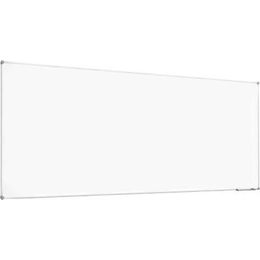 Whiteboard 2000 Maulpro, wei&szlig; kunststoffbeschichtet, Rahmen platingrau, 1200 x 3000 mm