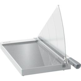 Papierschneider Leitz Precision Office A3, bis A3, bis 15 Blatt, beleuchtete Schneidkante, Ableselineal, Klingenschutz, Edelstahl und Glas
