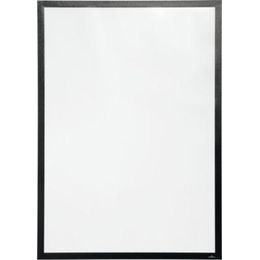 Durable Inforahmen DURAFRAME&reg; Poster, Hoch-/Querformat, f&uuml;r 2 Poster, selbstklebend, aufklappbarer Magnetrahmen, B 745 x T 28 x H 1045 mm, PET, schwarz