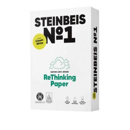 Recyclingpapier STEINBEIS №1, DIN A4, 80 g/m&sup2;, pressewei&szlig;, 2500 Blatt