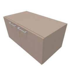 Fl&uuml;gelt&uuml;renschrank SOLUS PLAY, 1 OH, mit Griff, B 800 x T 440 x H 374 mm, Stone grey