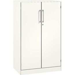 Fl&uuml;gelt&uuml;renschrank ASISTO C 3000, 3 Ordnerh&ouml;hen, B 800 mm, wei&szlig;/wei&szlig;