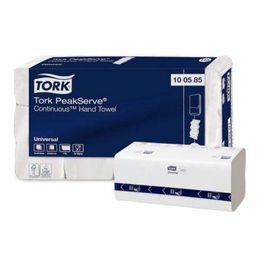 Tork&reg; Papierhandt&uuml;cher PeakServe&reg; Endlos&trade; H5 100585, 1-lagig & gepr&auml;gt, FSC&reg;-Papier, 12 Pack mit je 410 Blatt, in 1 Karton, wei&szlig;
