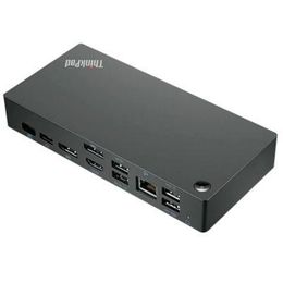 ThinkPad Universal USB-C-Dockingstation Lenovo, 2 x DP/1 x HDMI, diverse USB-Anschl&uuml;sse, LAN, B 171 x T 80 x H 37,5 mm, schwarz