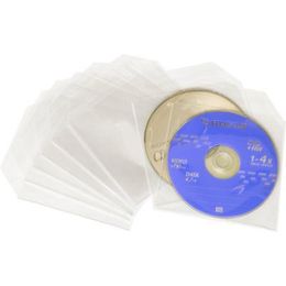 MediaRange CD/DVD-Folientaschen, transparent, f&uuml;r den Versand geeignet