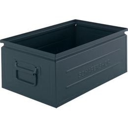 Sch&auml;fer Shop Sch&auml;fer Shop Select Stapelbox, 29,5 l, 50 kg, L 527 x B 308 x H 200 mm, Stahl, RAL 5008 (graublau)