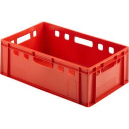 Euro Box Fleischkasten, lebensmittelecht, Inhalt 35,3 L, geschlossene Version, rot