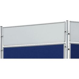 Franken Stellwandtafel ECO beidseitig Schreibtafel, Aluminiumrahmen, 1200x300 mm