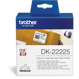 Brother Endlos-Etikett, DK-22225, 38mm x 30,48m, Papier wei&szlig;