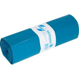 Deiss PREMIUM&reg; Abfalls&auml;cke, 140 Liter, Recycling-LDPE, robust & rei&szlig;fest, blau, B 700 x H 1100 mm, 60 &micro;m, 200 St&uuml;ck