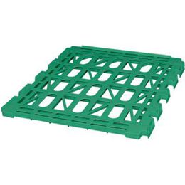 Etagenboden, Kunststoff, f&uuml;r 4-seitige Rollbox, gr&uuml;n (RAL 6024)