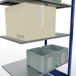 SCHULTE LAGERTECHNIK - Stecksystem Anbauregal - 2000x1000x600 mm, Typ 150 kg