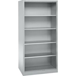 Sch&auml;fer Shop Sch&auml;fer Shop Select Regalschrank MS, 5 OH, B 950 x T 600 x H 1935 mm, Stahlblech, Wei&szlig;aluminium