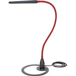 BAUER & B&Ouml;CKER LED-Tischleute Bauer & B&ouml;cker Comet, 10 W, 960 lm, 2700-5500 K, dimmbar, neigbar, Gestensteuerung, L 750 mm, Aluminium, schwarz-rot