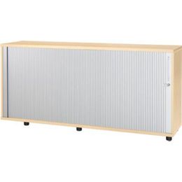 Sch&auml;fer Shop Sch&auml;fer Shop Select Anstellquerrollladenschrank, aus Holz, 1 Fachboden, B 1600 mm x T 421 x H 750 mm, Ahorn