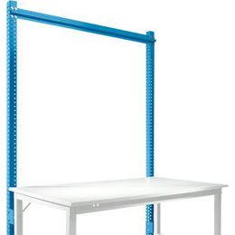 Manuflex Aufbauportal, Grundtisch STANDARD Arbeitstisch-/Werkbanksystem UNIVERSAL/PROFI, 1500 mm, lichtblau