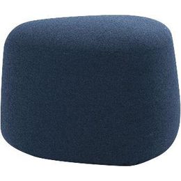 Polsterm&ouml;bel Leyform GOGO Pouf, klein, oval, B 550 x T 515 x H 440 mm, mit Gleitern, Stoffbezug, dunkelblau