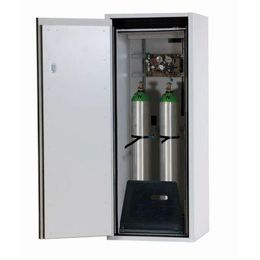 Druckgasflaschenschrank G-ULTIMATE-90 Standard, Fl&uuml;gelt&uuml;r Anschlag links, 2x 10 l Flaschen, B 598 x T 615 x H 1450 mm