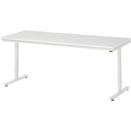 Rau Arbeitstisch Adlatus, elektrisch h&ouml;henverstellbar, 22 mm Spanplatte mit Melaminbelag, bis 150 kg, B 2000 x T 800 x H 720-1120 mm, lichtgRau