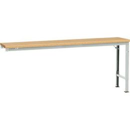 Manuflex Ansatztisch UNIVERSAL Spezial, 2000 x 800 mm, Multiplex natur, lichtgrau