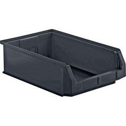 Sch&auml;fer Shop Sichtlagerkasten SSI Sch&auml;fer Serie FLEXI LF 531, recycelter Kunststoff, L 500 x B 312 x H 145 mm, 16,5 l, eisengrau, 14 St&uuml;ck