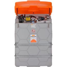 CEMO Dieseltank CUBE, Komplettanlage, versch. Gr&ouml;&szlig;en, 1500 l, Elektropumpe 230V, Autom.-Zapfpistole