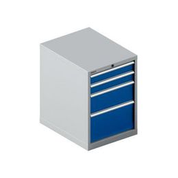 Sch&auml;fer Shop Sch&auml;fer Shop Select Schubladenschrank 27-36, 4 Sch&uuml;be, bis 75 kg, B 564 x T 725 x H 800 mm, enzianblau/wei&szlig;aluminium