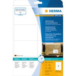 Herma Versandetiketten Nr. 8331 aus Polyesterfolie auf DIN A4-Bl&auml;ttern, 200 Etiketten, 25 Bogen