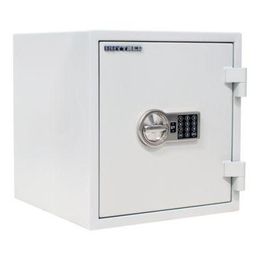 Rottner feuersicherer Wertschutzschrank Fire Safe 40, 18 l, S2, Feuerschutz bis 30 min, Elektronikschloss, Stahl, lichtgrau