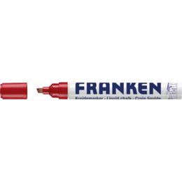 Franken Kreidemarker ZKM01, Keilspitze, Strichst&auml;rke 2-5 mm, Tinte auf Wasserbasis, rot