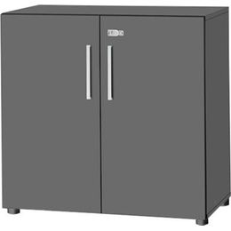Sch&auml;fer Shop Sch&auml;fer Shop Select Schrank SET UP, 2 OH, abschlie&szlig;bar, B 800 x T 420 x H 788 mm, graphit/graphit