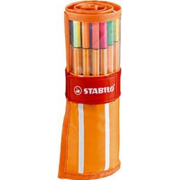 Stabilo&reg; Fineliner Point 88, 0,4 mm, farbsortiert, Nylon-Etui &agrave; 30 St&uuml;ck