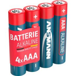 Ansmann Alkaline-Batterien Micro AAA, 4 St&uuml;ck