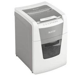 Leitz IQ Autofeed Small Office 100 Aktenvernichter P5, Vollautomatik, Mikroschnitt 2 x 15 mm, 34 l, 100 Blatt Schnittleistung, wei&szlig;