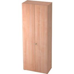 Aktenschrank TOPAS LINE, 6 Ordnerh&ouml;hen, B 800 mm, Nussbaum/Nussbaum