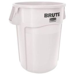 Abfallbeh&auml;lter Rubbermaid Brute, 166,5 l, rund, UV-Blocker, L 612 x B 717 x H 796 mm, Polyethylen, wei&szlig;
