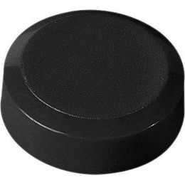 Rundmagnete Maul, Kunststoff & Metall, Feinstruktur, Haftkraft 300 g, &oslash; 20 x 7,5 mm, schwarz, 20 St&uuml;ck