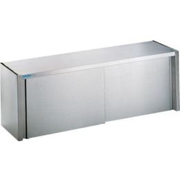 H&auml;ngeschrank, Edelstahl, m. Schiebet&uuml;ren, B 1600 mm