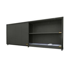 Isolierter Regalcontainer Bauer CEH 81-2, Stahl, Schiebetor, B 8400 x T 1550 x H 3190 mm, grau