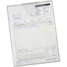 Auftragstasche EICHNER "Light", mit Schl&uuml;sselfach, B 230 x T 5 x H 330 mm, 10 St&uuml;ck, hellgrau/transparent