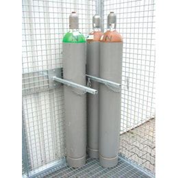 Bauer Haltevorrichtung f&uuml;r 3 Gasflaschen, Tragf&auml;higkeit 150 kg