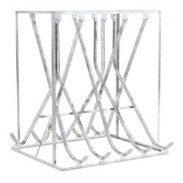 Schr&auml;ghochparker WSM, 2-seitig, f&uuml;r Reifen bis B 60 mm, B 1750 x T 1875 x H 2010 mm, Stahl verzinkt, 10 Einh&auml;ngepl&auml;tze