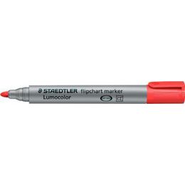 Staedtler Flipchartmarker Lumocolor rot, 2 mm, Rundspitze