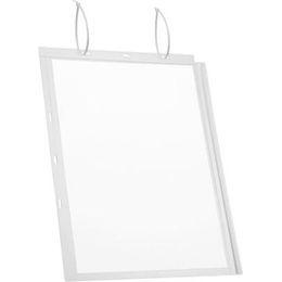Plakattasche Durable, A3 Hoch- & Querformat, 2-seitig, f&uuml;r bis zu 2 Blatt, Kabelbinder, wasserdicht, B 350 x T 0,6 x H 460 mm, transparent, 5 St&uuml;ck