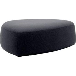 Polsterm&ouml;bel Leyform GOGO Pouf, gro&szlig;, oval, B 1240 x T 1090 x H 440 mm, mit Gleitern, Stoffbezug, anthrazit
