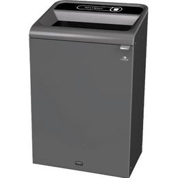 Recyclingstation Rubbermaid Configure, f&uuml;r Restm&uuml;ll, 125 l, Magnetverbindung, B 495 x T 610 x H 975 mm, schwarz