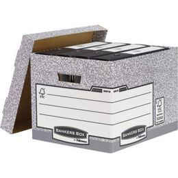 Fellowes Archivbox Bankers Box&reg;, mit St&uuml;lpdeckel, bis 12 kg belastbar, 10 St&uuml;ck