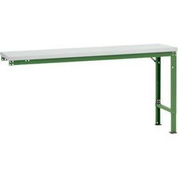 Manuflex Ansatztisch UNIVERSAL Spezial, 1750 x 800 mm, Kunststoff lichtgrau, resedagr&uuml;n