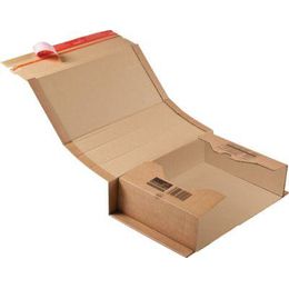 Colompac Wickelverpackung CP 020, mit Selbstklebeverschluss, Wellpappe, braun, B 380 x T 265 x H 100 mm (C4), 20 St&uuml;ck